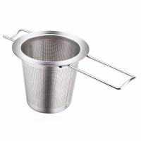 China Food Grade Stainless Steel 304 Tea Infuser with 2-2000μm Filter Precision and 7.5×9cm Size for sale