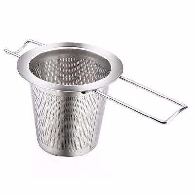China Food Grade Stainless Steel 304 Tea Infuser with 2-2000μm Filter Precision and 7.5×9cm Size for sale