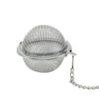 China Food Grade 304 Stainless Steel Tea Infuser Strainer 7.5x9cm with 2-2000μm Filter Precision and Double Handle for sale