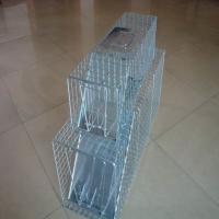 China Collapsible Live Animal Trap Cage 45x25x30cm & 120x50x50cm Galvanized Steel for Wildlife Management for sale