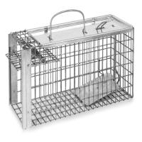 China Humane Live Animal Trap Cage 45x25x30cm & 120x50x50cm Galvanized Steel for Raccoons, Cats, Dogs for sale