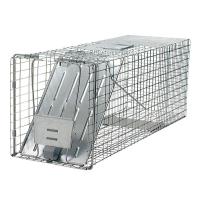 China Heavy Duty Live Animal Cage Trap 45x25x30cm & 120x50x50cm with Galvanized Steel Construction for sale