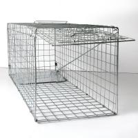 China Heavy Duty Live Animal Cage Trap 45x25x30cm & 120x50x50cm with Galvanized Steel Construction for sale