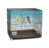 China Detachable Electroplating Stainless Steel Bird Cage 60x35x35cm with Stand for Parrots - OEM/ODM Available for sale