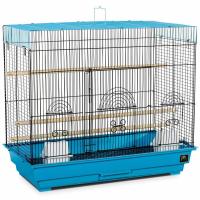 China Detachable Electroplating Stainless Steel Bird Cage 60x35x35cm with Stand for Parrots - OEM/ODM Available for sale