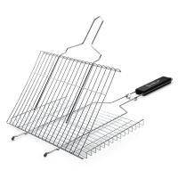 China Stainless Steel Barbecue Grill Mesh with 0.5mm-2mm Wire Diameter and Multiple Size Options 18x26cm to 40x25cm for sale