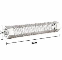 China 304 Stainless Steel Perforated Mesh Smoker Tube - Round 19×16.5×5cm, Square & Hexagon Options for sale