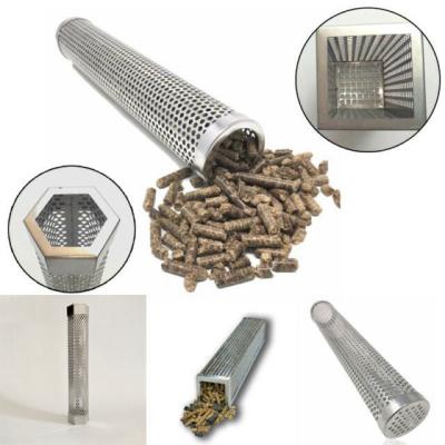 China 304 Stainless Steel Cold Smoker Tube - 19x16.5x5cm Food Safe Charcoal Smoke Generator with Electrolytic Polishing for sale