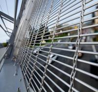 China Architectural Cable Rod Metal Woven Wire Mesh 0.5-2.5mm Rod Diameter with 37% Open Area for Decorative Applications for sale