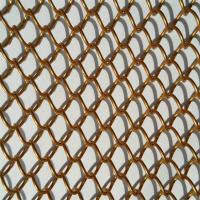 China Architectural Cable Rod Metal Woven Wire Mesh 0.5-2.5mm Rod Diameter with 37% Open Area for Decorative Applications for sale