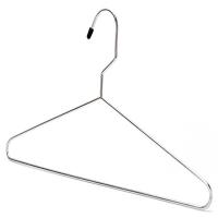China Commercial Galvanized Steel Wire Hangers 40x21cm with 1.9-2.1mm Thickness for Laundry & Hotel Use for sale
