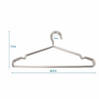 China Commercial Galvanized Steel Wire Hangers 40x21cm with 1.9-2.1mm Thickness for Laundry & Hotel Use for sale