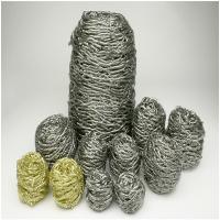 China Stainless Steel Scourer Ball Set of 6 - 20g Weight, 12.5×8.5×1.6cm Heavy Duty Kitchen Cleaning Pads for sale