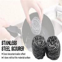 China Stainless Steel Scourer Ball Set of 6 - 20g Weight, 12.5×8.5×1.6cm Heavy Duty Kitchen Cleaning Pads for sale