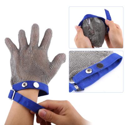 China Industrial Stainless Steel Cut Resistant Safety Gloves 316 Grade with 0.0197