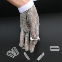 China Industrial Stainless Steel Cut Resistant Safety Gloves 316 Grade with 0.0197