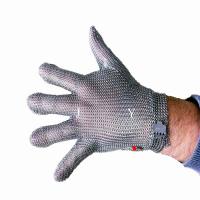China Stainless Steel Chainmail Cut Resistant Glove 316L Wire Mesh Safety Work Glove 3 Sizes for sale