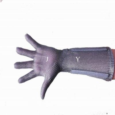 China 316L CE Approved Stainless Steel Long Gloves with Extension Sleeve 8cm 15cm 19cm 22cm for sale