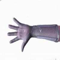 China Stainless Steel Chain Mail Mesh Butcher Glove Cut Resistant 316L 0.0197 Inch Wire for sale