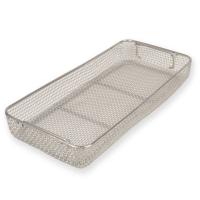 China Stainless Steel Instrument Cleaning Baskets 0.5-3mm Wire Diameter with 1.2-2mm Mesh Size for Medical Sterilization for sale