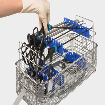 China Medical Wire Mesh Disinfection Basket 0.5-3mm Wire Diameter with 1.2-2mm Mesh Size for Hospital Sterilization for sale