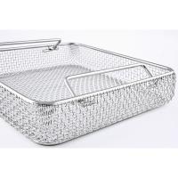 China Medical Wire Mesh Disinfection Basket 0.5-3mm Wire Diameter with 1.2-2mm Mesh Size for Hospital Sterilization for sale