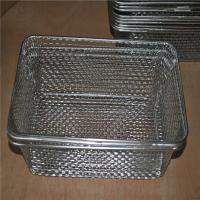 China Stainless Steel Wire Mesh Filter Basket 0.5-3mm Wire Diameter with 1.2-2mm Mesh Size for Industrial Cleaning for sale