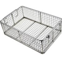 China Stainless Steel Wire Mesh Filter Basket 0.5-3mm Wire Diameter with 1.2-2mm Mesh Size for Industrial Cleaning for sale
