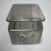China Stainless Steel 304 316 Woven Wire Mesh Baskets 200-300 Micron for Cleaning and Storage for sale