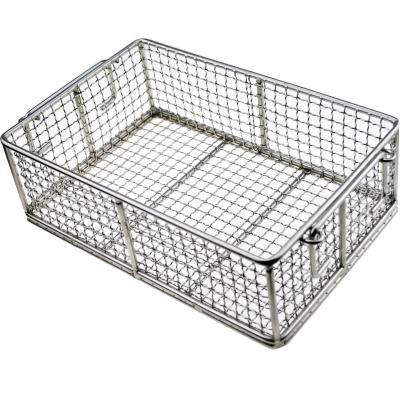 China Custom Inconel Heat Treat Wire Mesh Baskets with Handle - 0.5-3mm Wire, 1.2-2mm Mesh, Multiple Sizes for sale