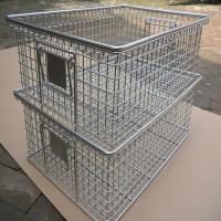 China Stainless Steel Round Storage Basket Dustbin with Lid AISI 304 0.5mm to 3mm Wire for sale