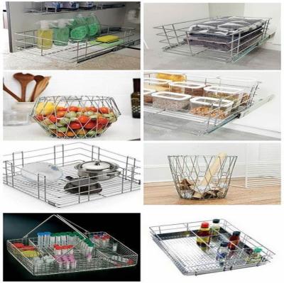 China Stainless Steel Wire Mesh Basket 0.5-3mm Wire Diameter for Ultrasonic Cleaning Sterilization for sale