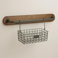 China 3 Tier Metal Wire Black Stackable Storage /Shopping/Food/Flower/ Fruit Basket for sale