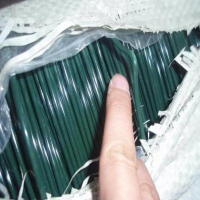 China Green PVC Coated Steel Wire 0.8mm to 2.5mm Core Diameter for Industrial Fencing and Security Applications for sale