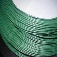 China Green PVC Coated Steel Wire 0.8mm to 2.5mm Core Diameter for Industrial Fencing and Security Applications for sale