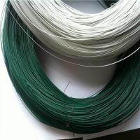 China Green PVC Coated Steel Wire 0.8mm to 2.5mm Core Diameter for Industrial Fencing and Security Applications for sale