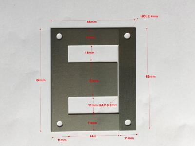 China EI 66 Mono Phase Transformer Core Sheet EI Core Gap Lamination Of The Transformer for sale