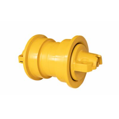 China Heavy Machinery Undercarriage Double Flange Roller Type Durable Construction Heat Treatment for sale