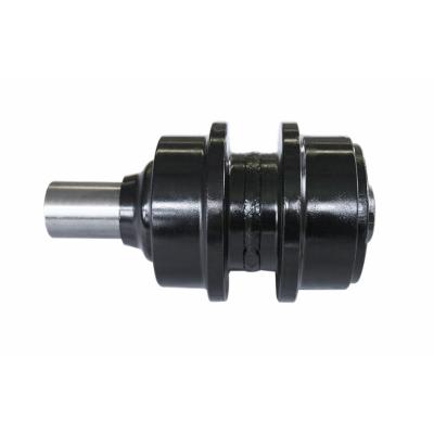 China 40Mn2 Steel Excavator Carrier Roller for PC200 Model with Painted Black Surface for sale