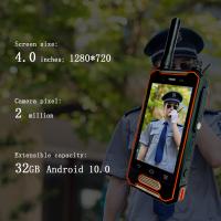 China 2G 3G 4G Wifi Guard Tour Patrol System Tracking 32GB Front Rear Camera 280g for sale
