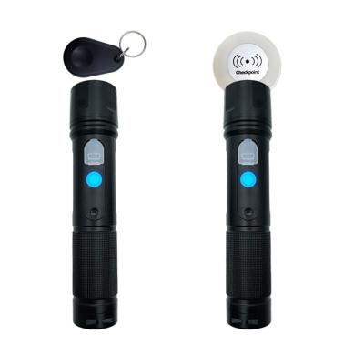 China Patrol Guard Tour Monitoring System Flashlight 3 Speed Dimming Distance for sale