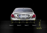 China Car Parking Radar System 12V Rear Obstacle Detection with LED Distance Display IP67 for sale