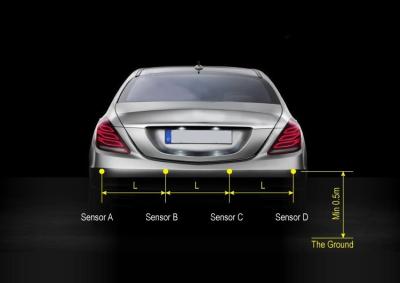China Car Parking Radar System 12V Rear Obstacle Detection with LED Distance Display IP67 for sale