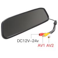 China 4.3 Inch Car Rear View Mirror Monitor HD Display 12V Backup Camera Compatible for sale