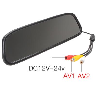 China 4.3 Inch Car Rear View Mirror Monitor HD Display 12V Backup Camera Compatible for sale