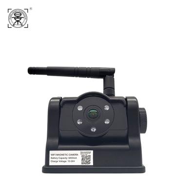 China Wireless WiFi Magnetic Backup Camera 6400mAh Battery IP67 Waterproof for Trucks for sale