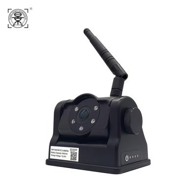 China WiFi Heavy Duty Wireless Backup Camera 6400mAh Battery Magnetic Mount IP69K Night Vision for Trucks Trailers RVs for sale