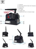 China Portable 6800mAh WiFi Car Backup Camera with Adjustable Reverse Angle HD 1080P Night Vision for sale