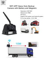 China Magnetic WiFi Vehicle Camera 1080P Rechargeable 6-8 Hours Battery IP68 Waterproof Night Vision for sale
