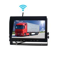 China 10 Inch Digital Wireless Reversing Camera System 4 HD Night Vision Cameras 300m Range Loop Recording for sale